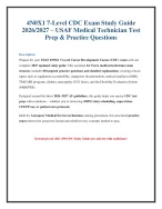 4N0X1 7-Level CDC Exam Questions and Answers 2026/2027 – USAF Medical ...