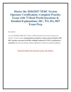 2026 NERC System Operator Exam Prep: Practice Test and Study Guide ...
