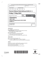 Pearson Edexcel International GCSE (9–1) Chemistry (4CH1/2CR) PAPER 2CR ...