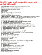 NCC NNP exam part 3 study guide correct and verified 100% new!!! - DocMerit