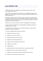 ACI ASTM C138 QUESTIONS AND ANSWERS - DocMerit