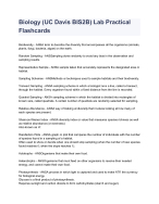Biology (UC Davis BIS2B) Lab Practical Flashcards - DocMerit