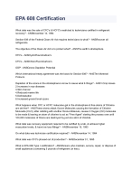 EPA 608 Certification Core Practice Test with 100- correct answers ...
