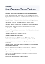NREMT: Signs/Symptoms/Causes/Treatment - DocMerit