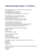 Pathophysiology Chapter 1- Test Bank - DocMerit