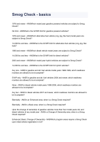 SMOG CHECK INSPECTOR EXAM CA 2023\2024 ACTUAL EXAM 100% 1.What are two ...