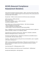 ACAS (Assured Compliance Assessment Solution) 2024 Exam Questions with ...