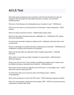 ACLS Test Prep (PALS, BLS, ACLS) question and answers latest update ...