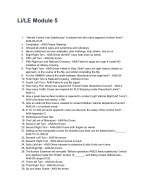 LI/LE Module 7 Questions and Answers - DocMerit