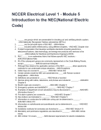 NCCER Electrical Level 1 - Module 5 Introduction to the NEC(National ...