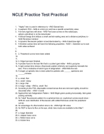 NCLE Practice Test Practical - DocMerit