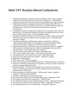 NHA CPT Routine Blood Collections - DocMerit