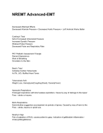 NREMT Advanced-EMT - DocMerit