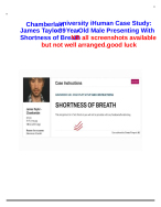 Chamberlain university iHuman Case Study James Taylor 39 Year-Old Male Presenting With Shortness ...
