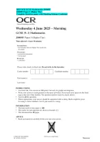 2025 OCR GCSE Mathematics J560/05 J560/05 Paper 5 (Higher Tier)Complete ...