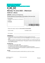 2025 OCR GCSE Citizenship Studies J536/05Listening and Appraising ...
