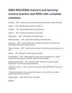 D664 WGU/D664 learners and learning science practice test WGU with ...