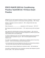 ESCO HVACR 2025 Air Conditioning Practice Test/CSN AC 110 Esco Exam ...