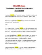 CHAM Medicare Exam Questions And Verified Answers 2026 Updated - DocMerit