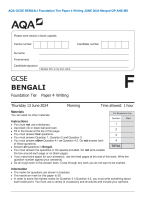 AQA A-LEVEL DESIGN AND TECHNOLOGY: PRODUCT DESIGN Paper 2Designing and ...