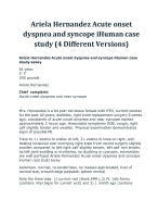 Ariela Hernandez Acute onset dyspnea and syncope iHuman case study (4 Different Versions) - DocMerit