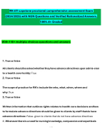 ATI Capstone NCLEX Review2024 A & B/ ATI Comprehensive 2024 A & B 4 ...