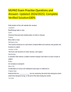 MLPAO Exam Practise Questions and Answers Updated 2024/2025| Complete Verified Solution100 ...