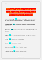 CBCS Certification est Exam Questions with Correct Verified Answers ...