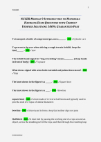 NCCER MODULE 9 INTRODUCTION TO MATERIALS HANDLING EXAM QUESTIONS WITH ...