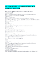 CCI ECHO REVIEW 3 EXAM QUESTIONS WITH COMPLETE SOLUTION - DocMerit