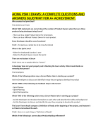 ACING PSM I EXAMS: A COMPLETE QUESTIONS AND ANSWERS BLUEPRINT FOR A+ ...