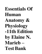 Essentials Of Human Anatomy & Physiology -11th Edition by Elaine N ...