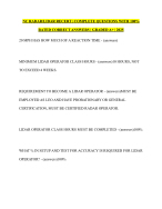 NC RADAR/LIDAR RECERT | COMPLETE QUESTIONS WITH 100% RATED CORRECT ...