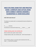 NACE CP2 FINAL EXAM TEST AND PRACTICE EXAM |COMPLETE 2025 ACTUAL EXAM ...