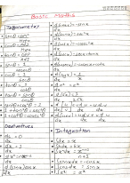 11th 12th basic maths cheat sheet for all competitive exams for class 11th and 12th - DocMerit