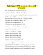Radiology CORE exam question with answers - DocMerit