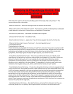 Anatomy & Physiology Unit 9: The Endocrine System question with answers ...