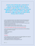 ATI RN CONCEPT-BASED ASSESSMENT LEVEL 3 EXAM - DocMerit