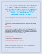 FEMA ICS 100 Final Exam 2025–2026 – Accurate Real Exam Questions and ...