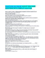 HEARTCODE BLS ONLINE AUGUST 2024 EXAM QUESTIONS WITH COMPLETE SOLUTION ...