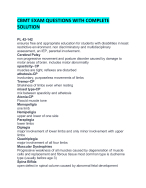 CBMT EXAM QUESTIONS WITH COMPLETE SOLUTION - DocMerit