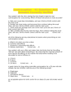 Contraception – 61 Questions And Answers Correctly Verified - DocMerit