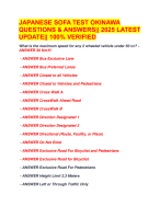 JAPANESE SOFA LICENSE TEST CORRECT QUESTIONS & ANSWERS|| LATEST UPDATE ...