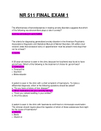 NR 511 Final Exam Study Guide – Ultimate Prep for 2024–2025 Edition ...