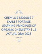 Chem 219 Module 3 Exam | Portage Learning Principles of Organic ...