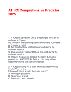ATI RN Comprehensive Predictor 2025 . - DocMerit