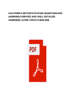 CALIFORNIA BOYS STATE EXAM 2025 NEWEST ACTUAL EXAM COMPLETE 250 ...