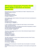 AP Human Geography Practice Exam (2025-2026) || Questions & Answers ...