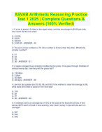 ASVAB Arithmetic Reasoning Practice Test 1 2025 | Complete Questions ...