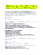 ATLS Exam Study Set – With Complete Questions and Answers 2025 (Graded ...